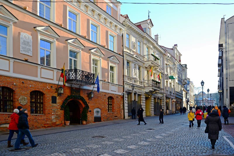 Vilnius City Capital of Lithuania Centre View Editorial Photography ...