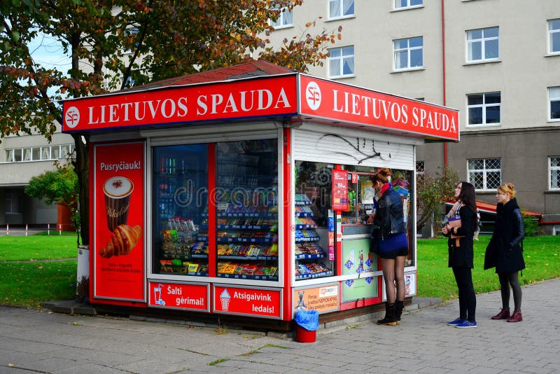 Vilnius City Newspapers Selling System Lietuvos Spauda View Editorial ...