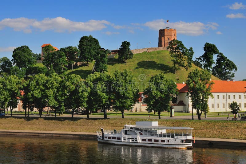 Vilnius cityscape stock image. Image of boat, brick, place - 25342979