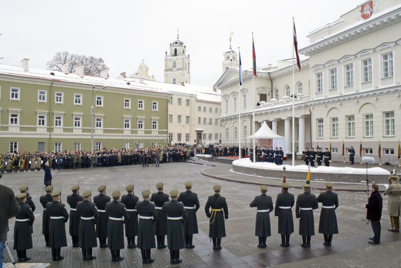 VILNIUS- FEBRUARY 16 editorial stock photo. Image of vilnius - 13040953