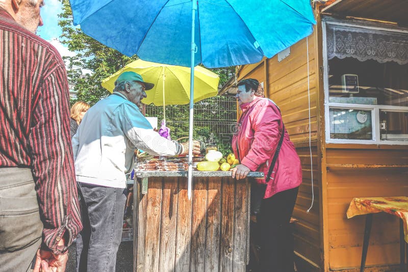 Vilnius Karoliniskes Market Place Editorial Image - Image of cucumber ...