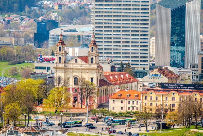 Vilnius, Lithuania City View Editorial Stock Photo - Image of scape ...