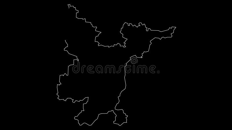 Vilnius Lithuania County Map Outline Animation Stock Video - Video of ...