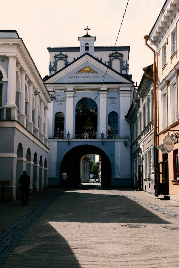 Vilnius, Lithuania: the Gate of Dawn Editorial Stock Photo - Image of ...