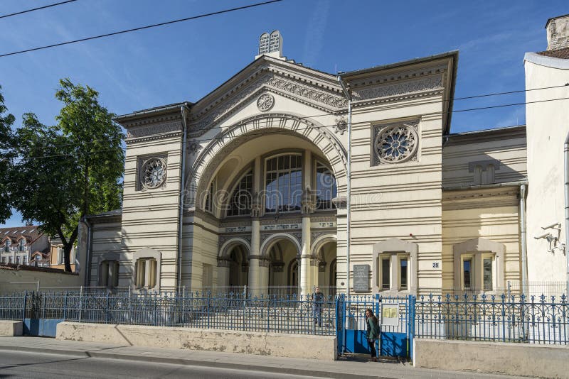 The synagogue in Vilnius editorial photo. Image of modern - 149376046