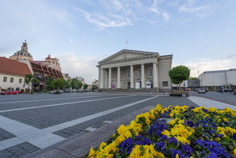 The town hall in Vilnius editorial photo. Image of ornament - 149273621