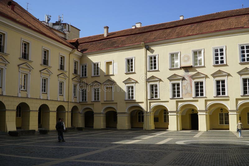 Vilnius University Building - Courtyard Editorial Image - Image of ...