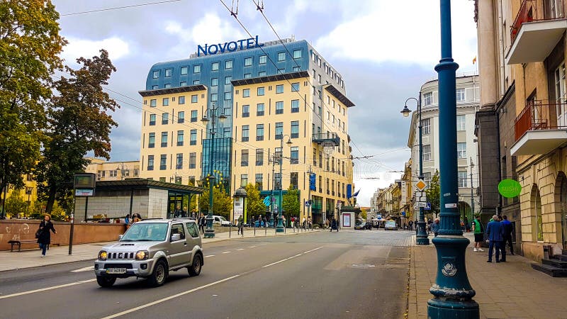 Vilnius Novotel hotel editorial stock photo. Image of europe - 78258488