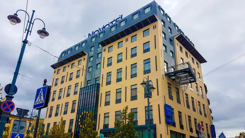 Vilnius Novotel hotel editorial photography. Image of visit - 78258897