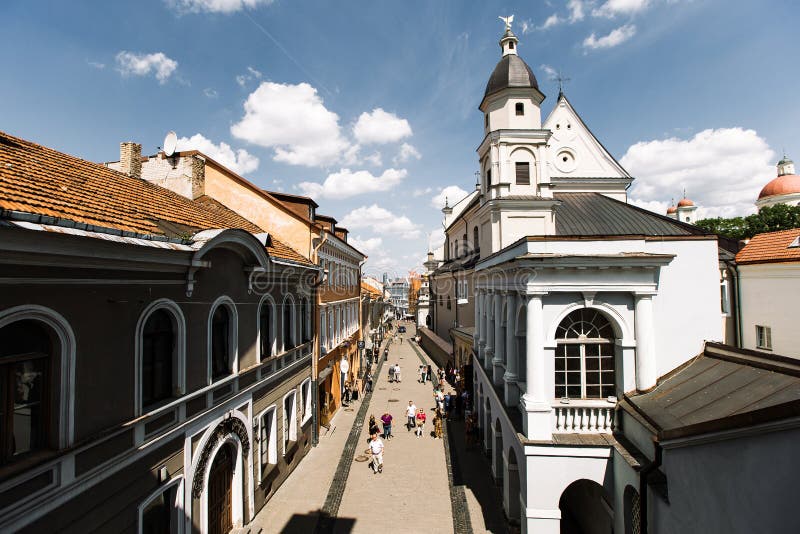 Vilnius Old Town Architectural Style Editorial Image - Image of ...
