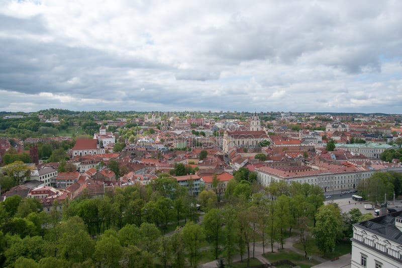 Vilnius panorama stock image. Image of panorama, travel - 47579277