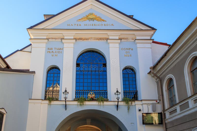 Vilnius. Sharp gate stock image. Image of medieval, ostrobramskaya ...