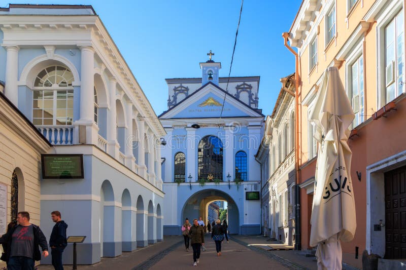 Vilnius. Sharp gate editorial image. Image of ausros - 270229895