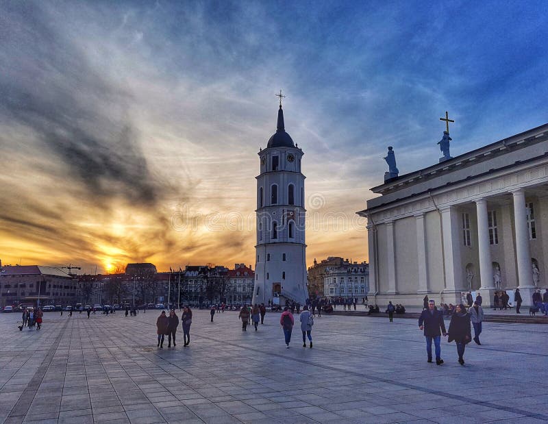 Vilnius Square editorial photography. Image of square - 117584977