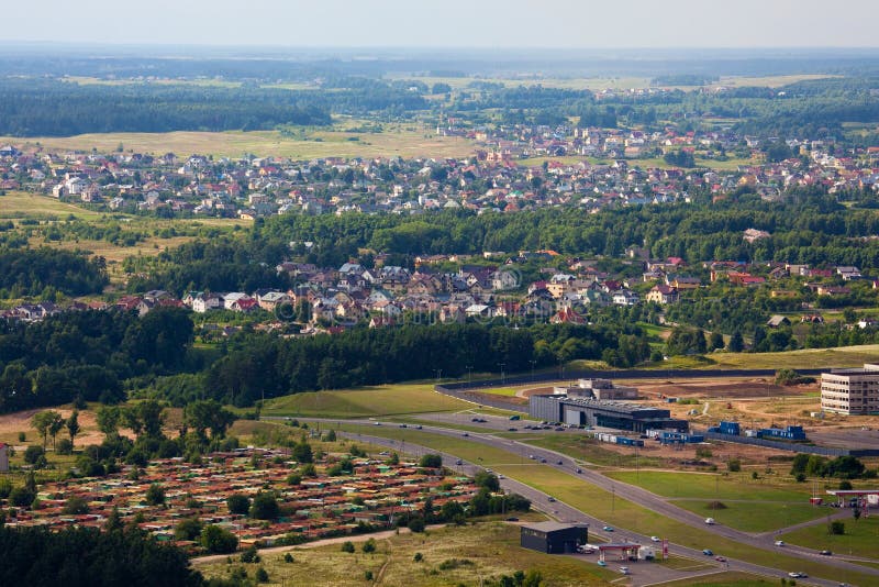 Vilnius suburbs stock image. Image of development, field - 12685595