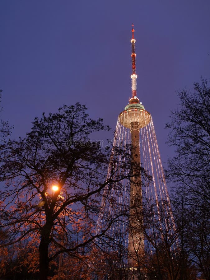 Vilnius television tower stock image. Image of lithuanian - 30590779