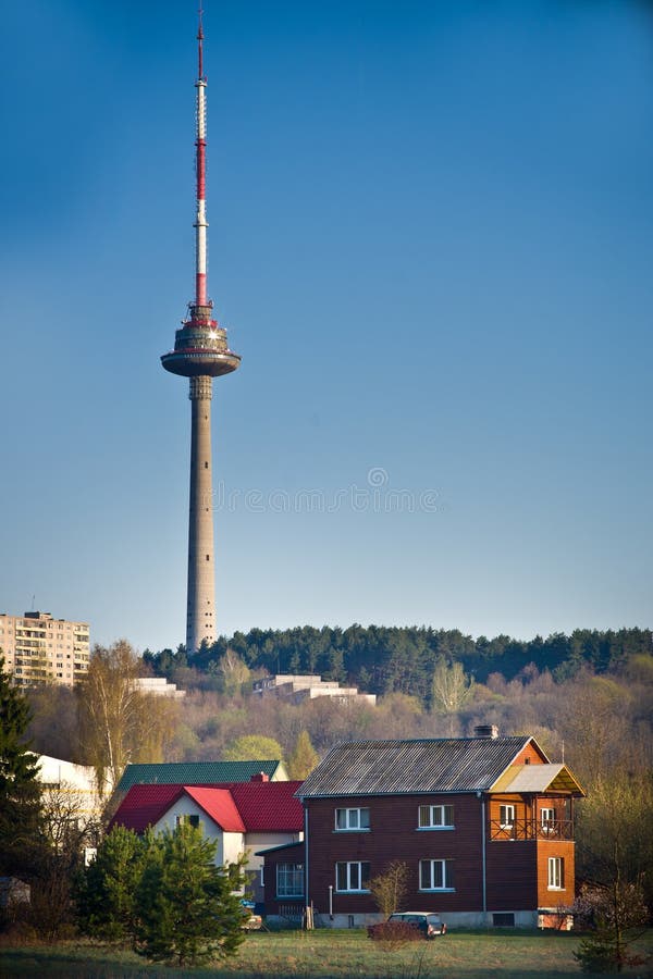 Vilnius television tower stock photo. Image of tower - 31811560