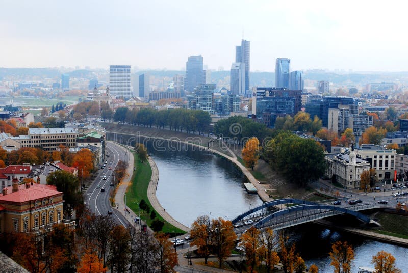 Vilnius. the View from Hill of Upper Castle. Stock Image - Image of ...