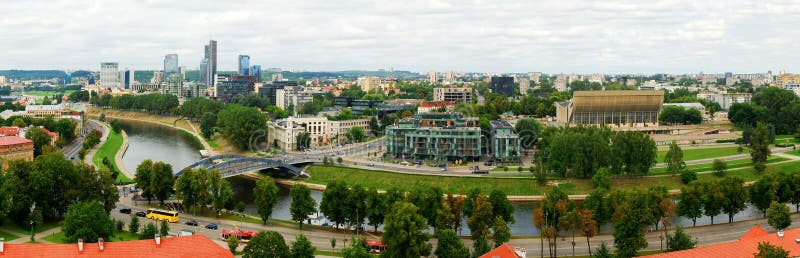 Vilnius. the View from Hill of Upper Castle Stock Image - Image of ...