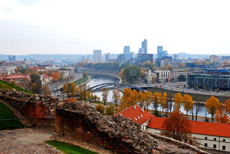 Vilnius. the View from Hill of Upper Castle. Stock Photo - Image of ...