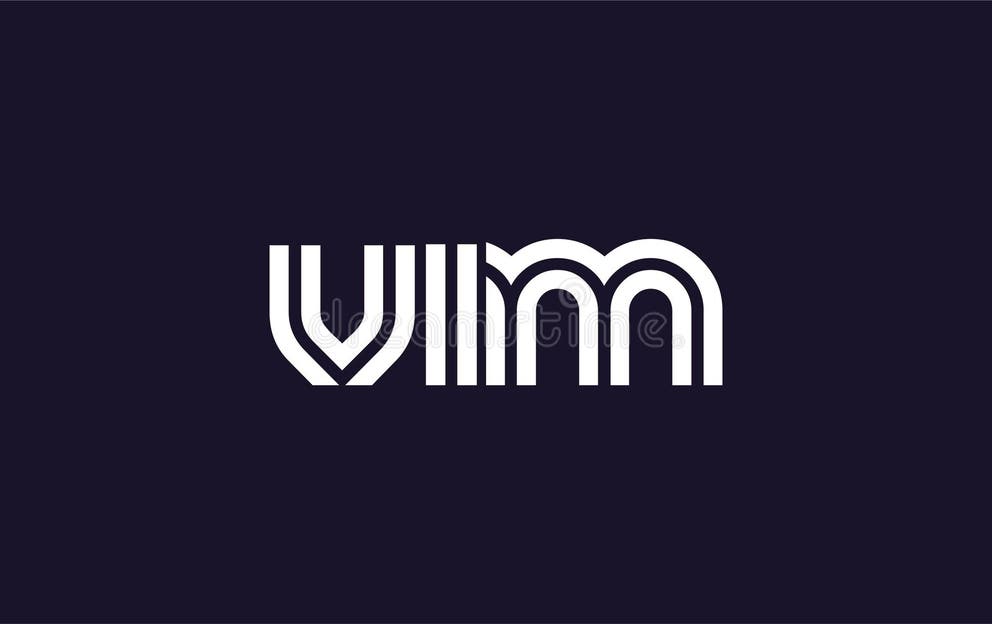 VIM Creative Unique Modern Letter Logo Design Stock Vector ...