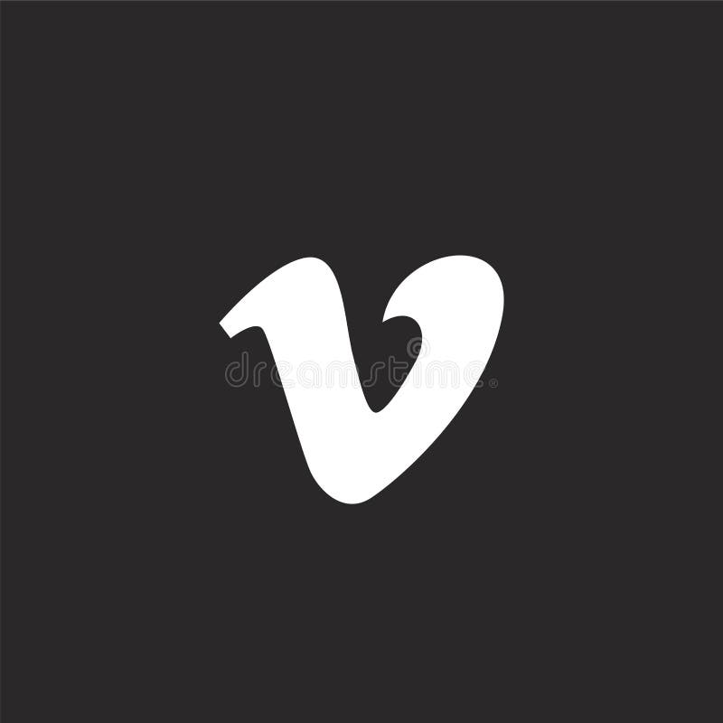Vimeo Icon. Filled Vimeo Icon for Website Design and Mobile, App ...