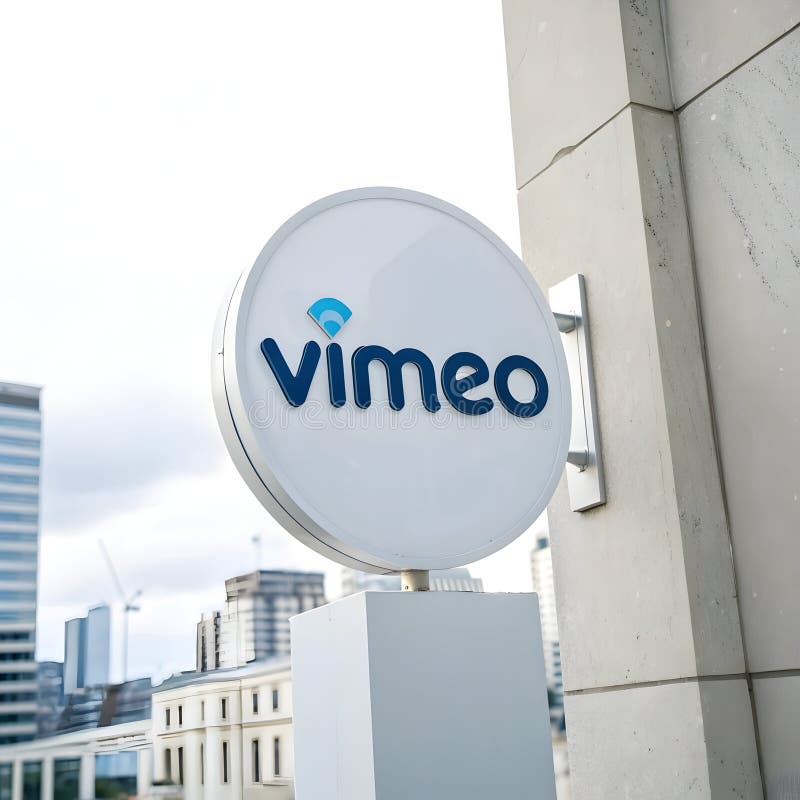 Vimeo Logo Isolated on White Background Stock Illustration ...