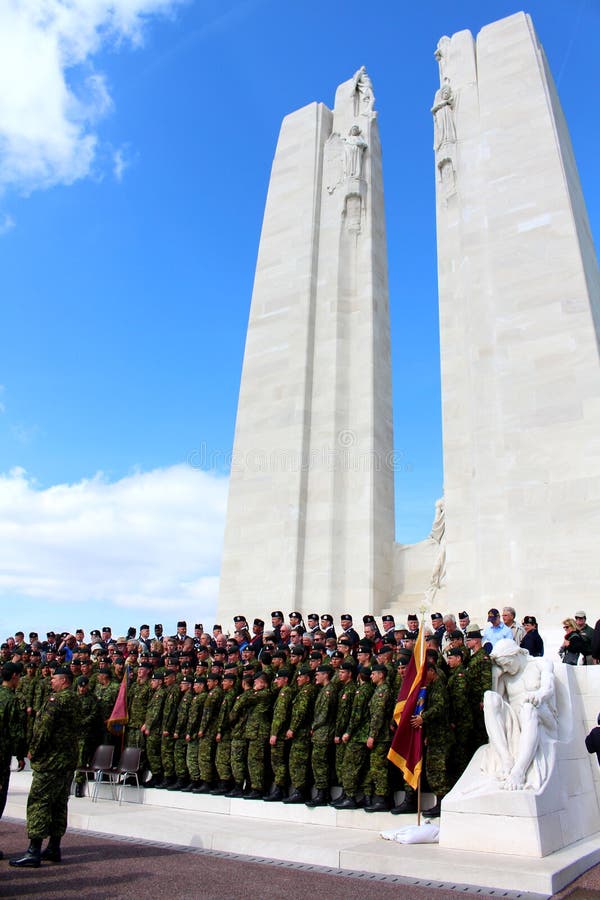 Vimy Ridge Memorial fotografia editorial. Imagem de canadense - 57035187