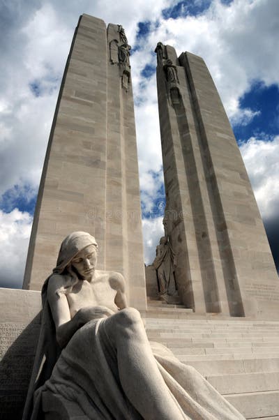 Vimy Ridge WW1 Memorial editorial photography. Image of ridge - 17314132