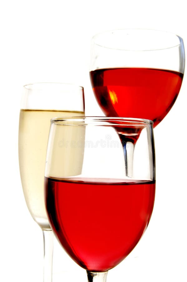 Vin rouge et blanc image stock. Image du blanc, rouge - 1750465