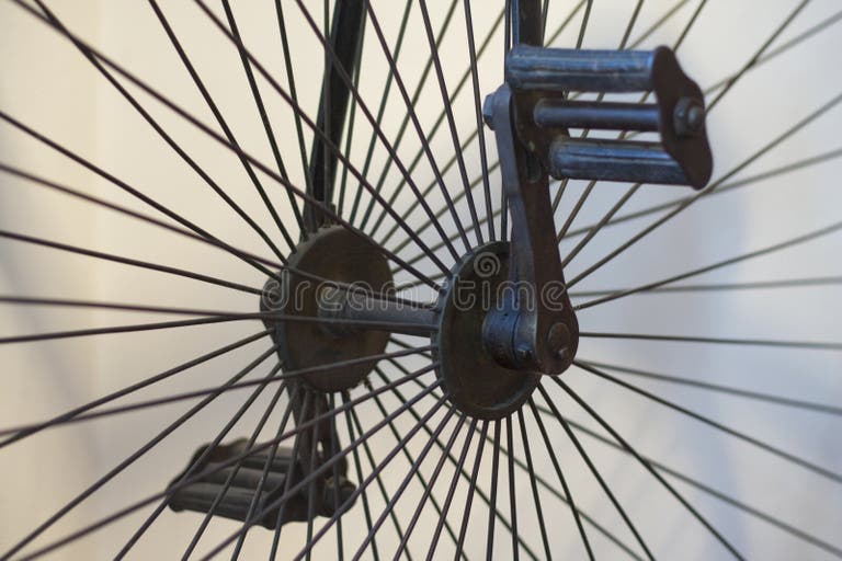 Vinage bike hub stock image. Image of spoke, axle, bike - 8383541
