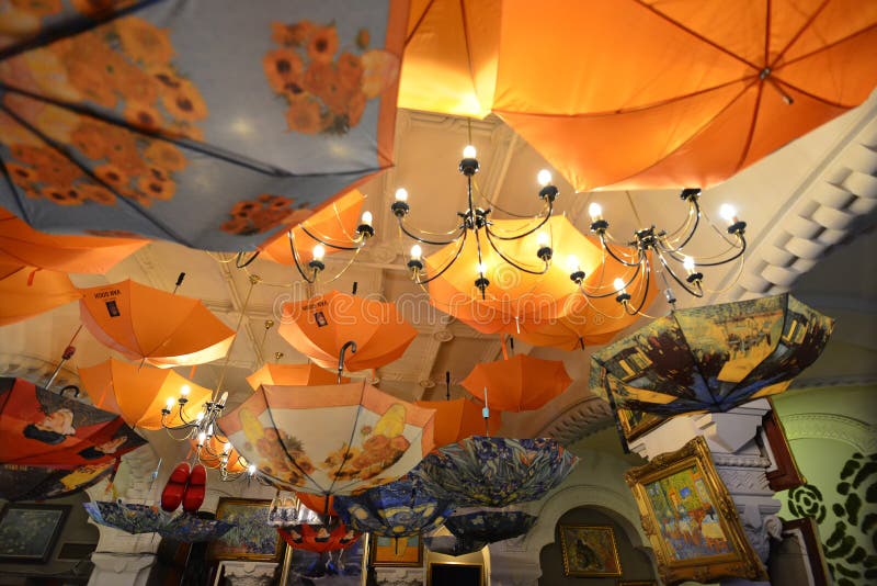 Bucharest, Romania. Vincent Van Gogh Restaurant. Editorial Photo ...