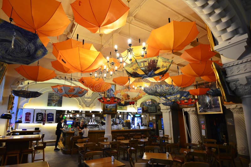 Bucharest, Romania. Vincent Van Gogh Restaurant. Editorial Image ...