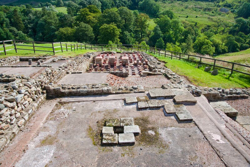 Vindolanda ruins stock image. Image of roman, hadrian - 12796447