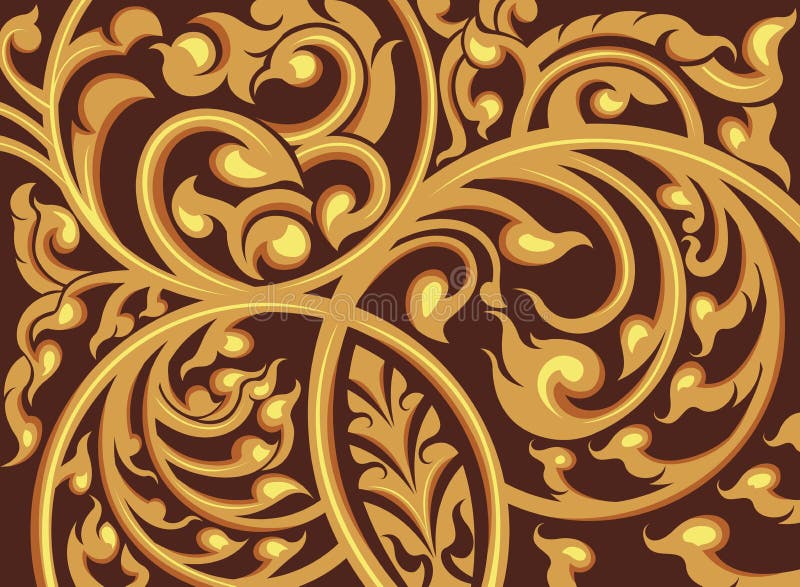 Vine art pattern stock illustration. Illustration of scene - 40079873