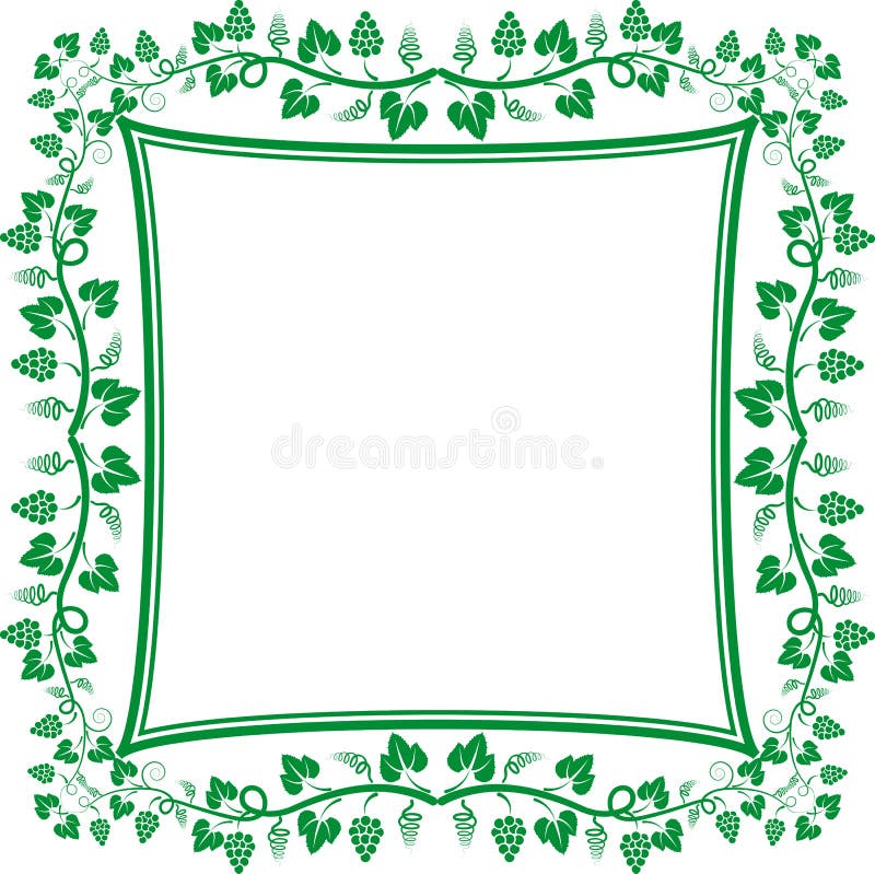 Vine frame stock vector. Illustration of outline, floral - 35809718