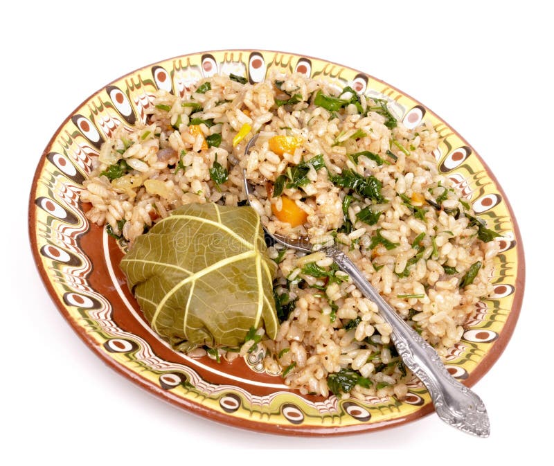 Vine leaves stock image. Image of food, grape, gourmet - 25416053