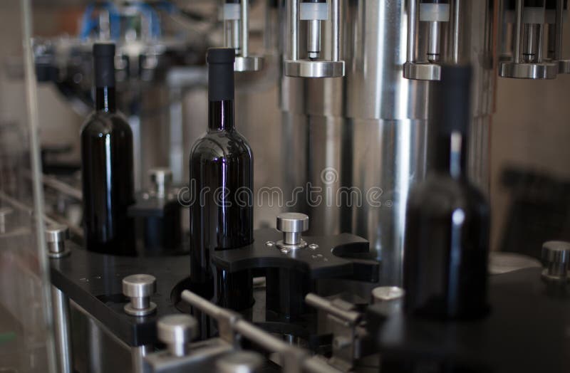 Vine Machine stock image. Image of drink, conveyor, mechanism - 33419493