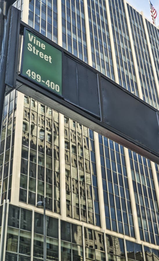 Vine St, in Downtown Cincinnati Ohio Stock Photo - Image of vine ...