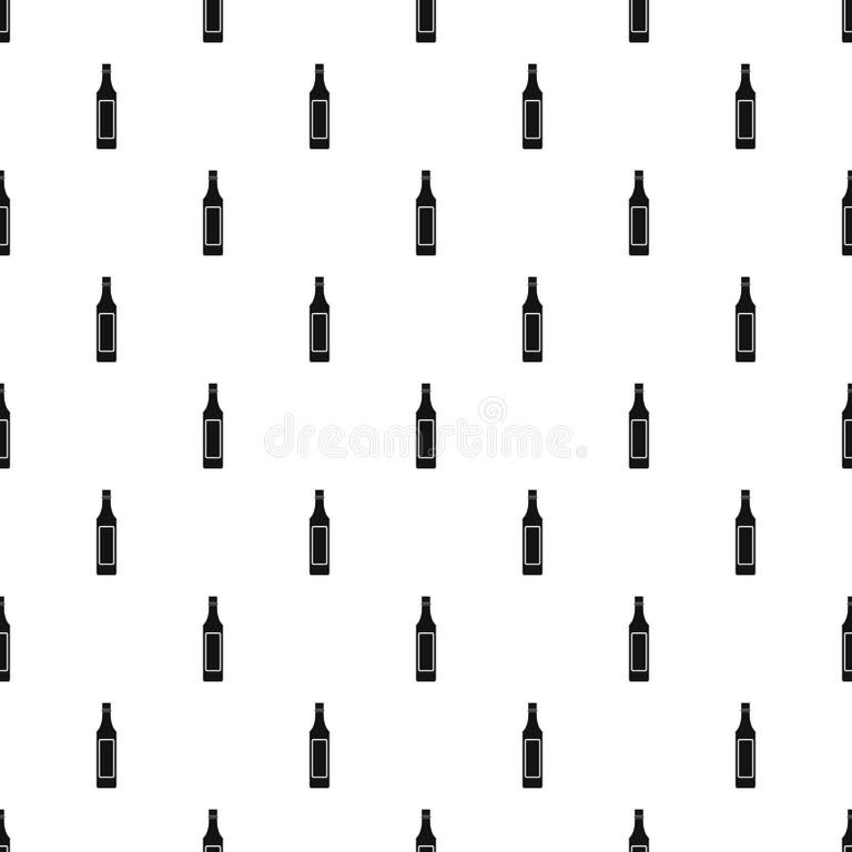 Vinegar Bottle Pattern Vector Stock Vector - Illustration of cover ...
