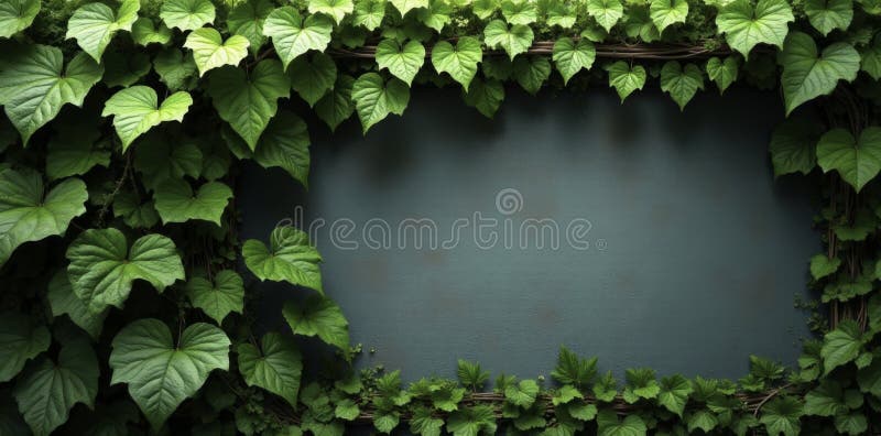 Vines Crawling Up a Trellis with Lush Green Foliage, Texture Background ...