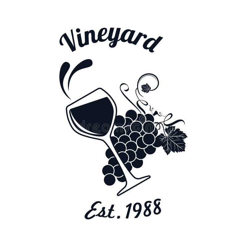 Vineyard Label. Vector Illustration Decorative Design Stock Vector ...