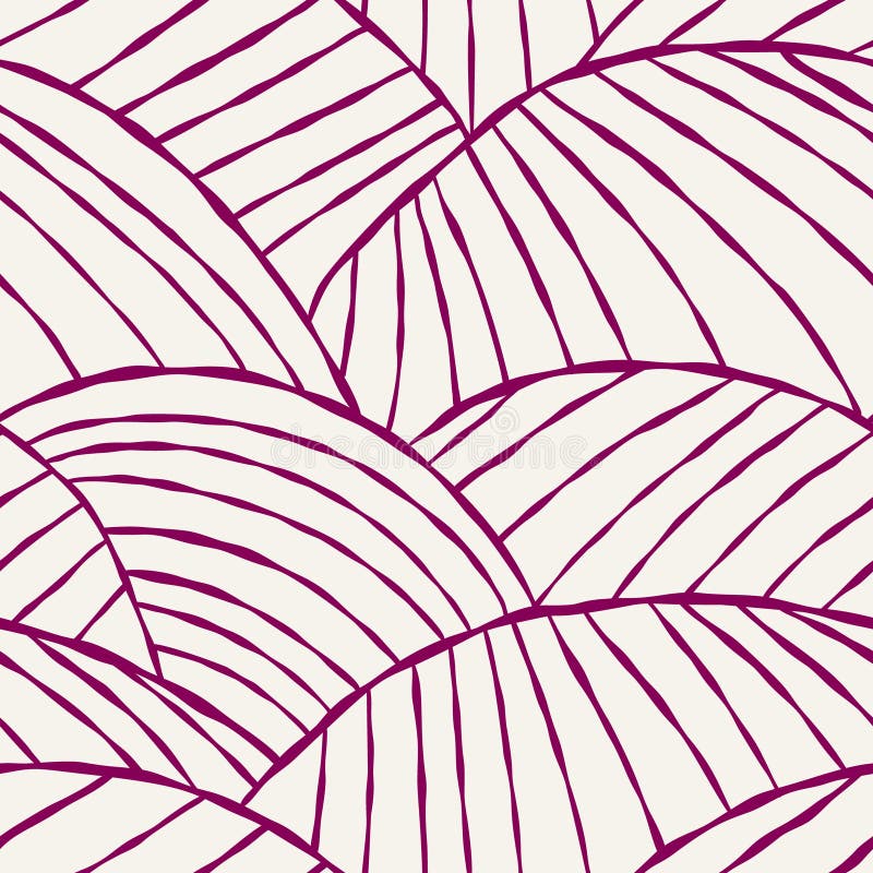 Vineyard Seamless Vector Handdrawn Pattern Stock Illustration ...
