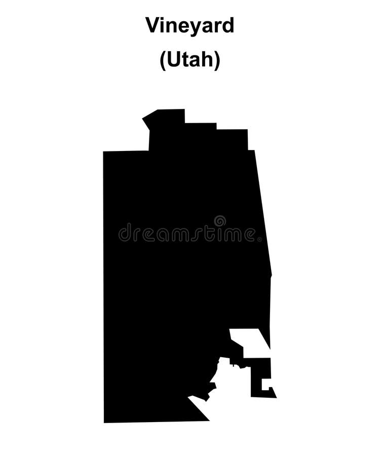 Vineyard outline map stock vector. Illustration of icon - 357615388