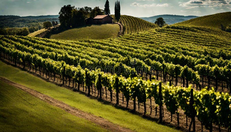 Vineyard Vistas - a Winemaking Journey Stock Illustration ...