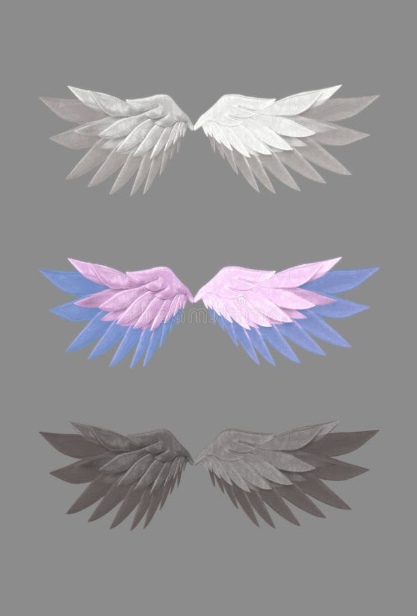 Vingar stock illustrationer. Illustration av angelisk - 4707493