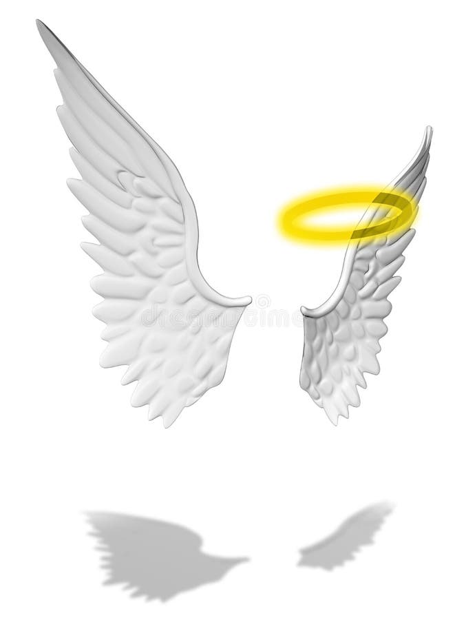 Vingar illustration 3D stock illustrationer. Illustration av nimbus ...