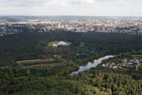 Vingis park stock photo. Image of stadium, city, neris - 24940044