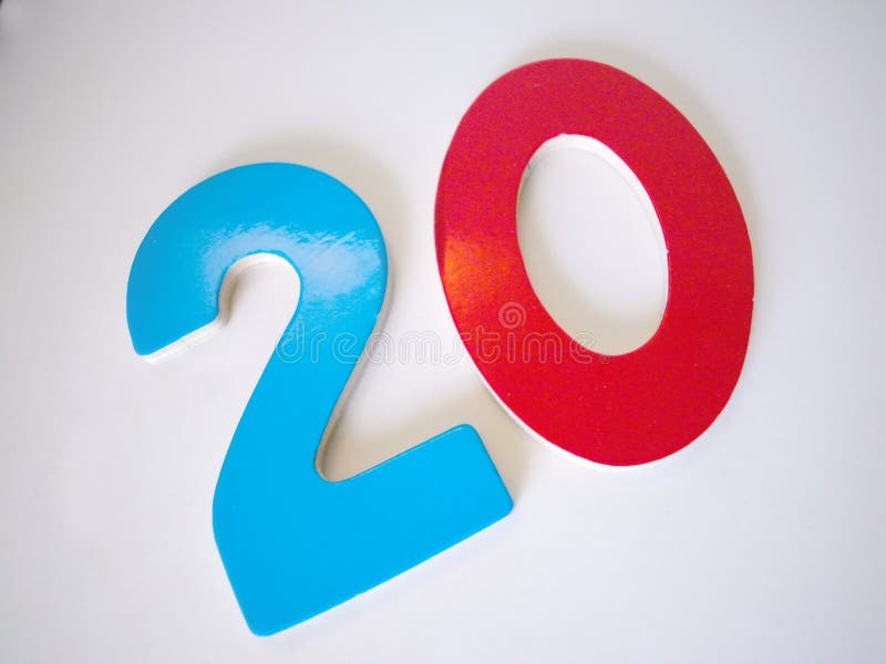 Pour Cent Escompte Sans 20, Vingt, Pour Cent Chiffre En Métal Image ...