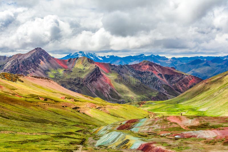 Vinicunca, Regenbogen-Berg - Peru Stockfoto - Bild von trocken, cuzco ...